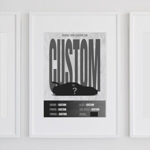 Custom Car Poster | Hyper Car Poster | Digital Download | Poster | Home ...