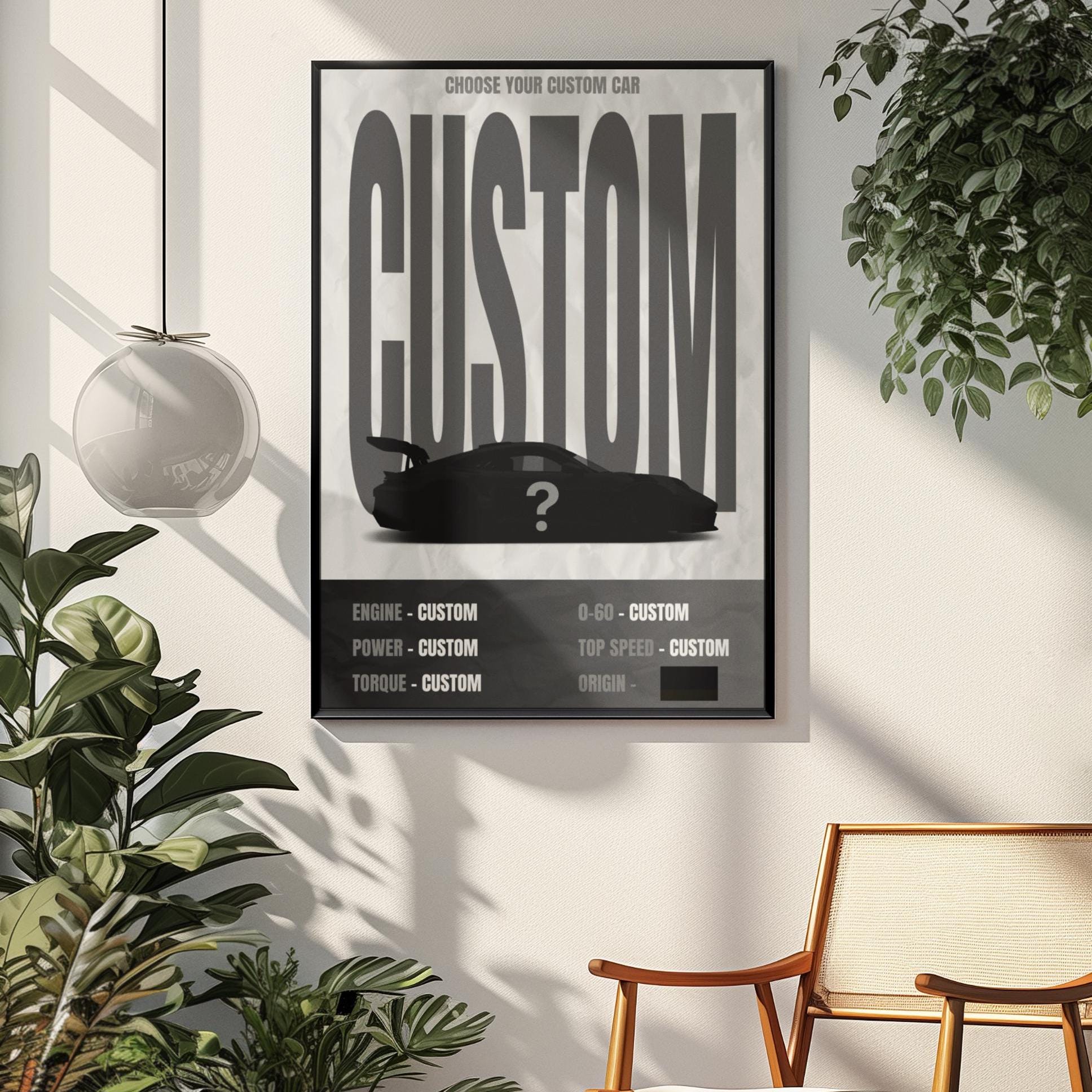 Custom Car Poster | Hyper Car Poster | Digital Download | Poster | Home ...