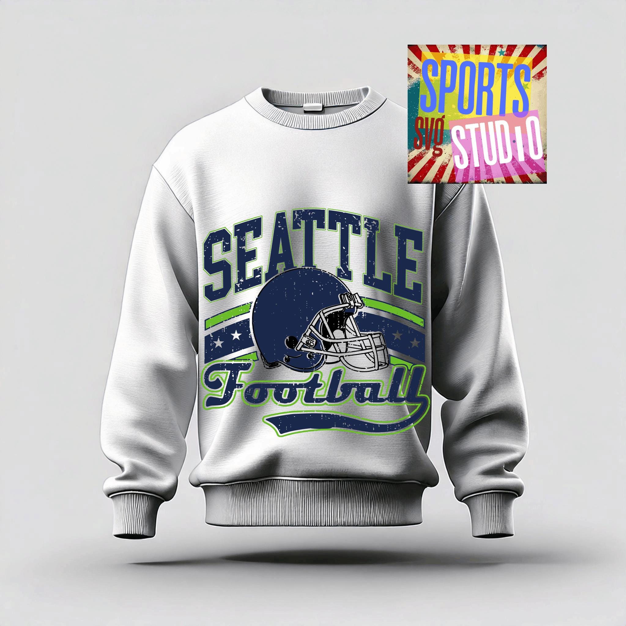 Seattle Football Fan Art Design for Printing, Cutting and Sublimation ...