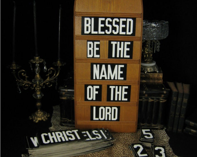 Antique Catholic Church Hymn Board Scripture Announcement Board - Etsy