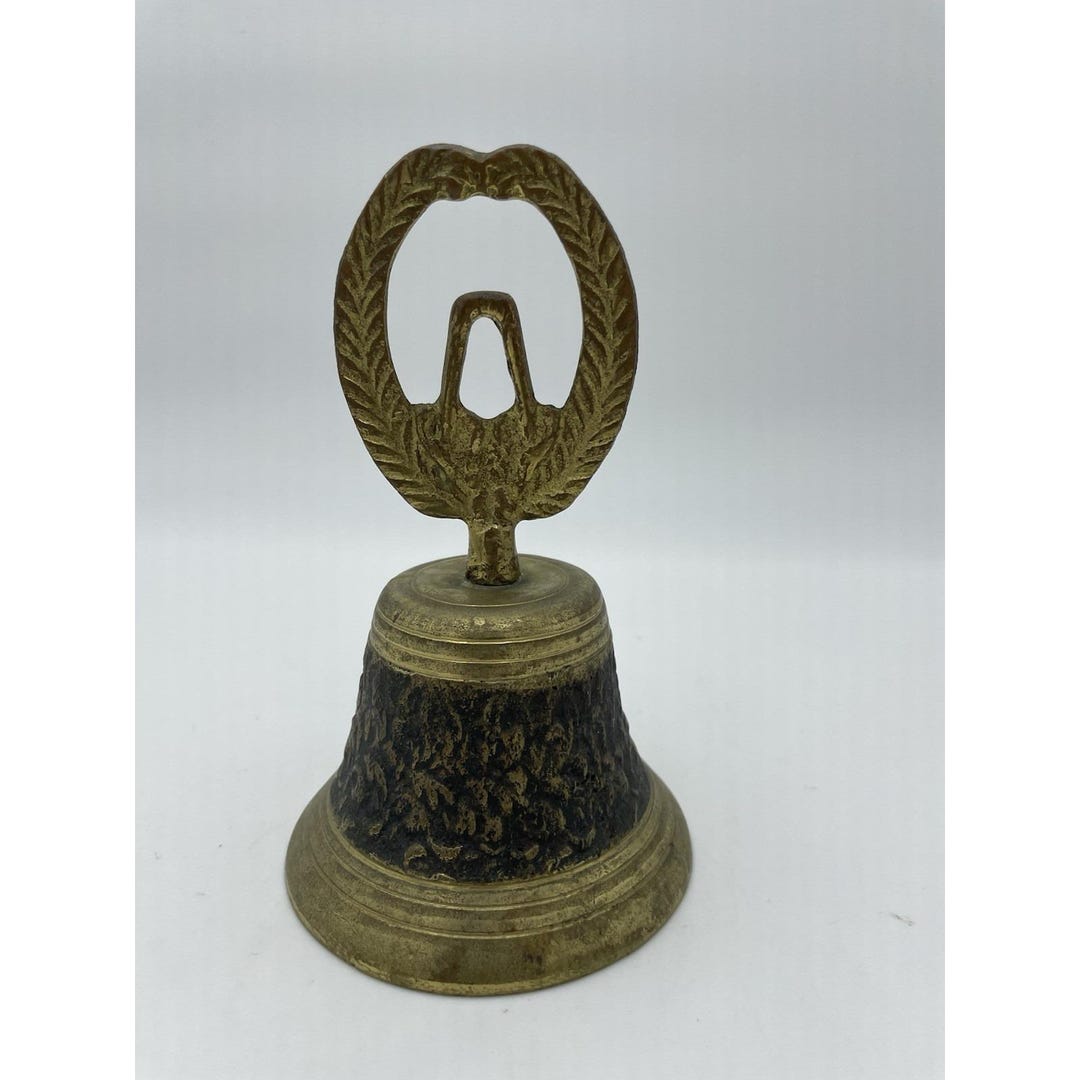 Vintage Brass Spanish Colonial Mission Metal Handheld Bell Size Height ...