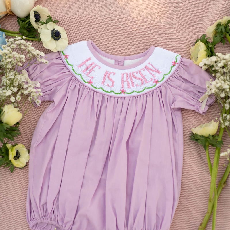 Baby He is Risen Romper - Etsy