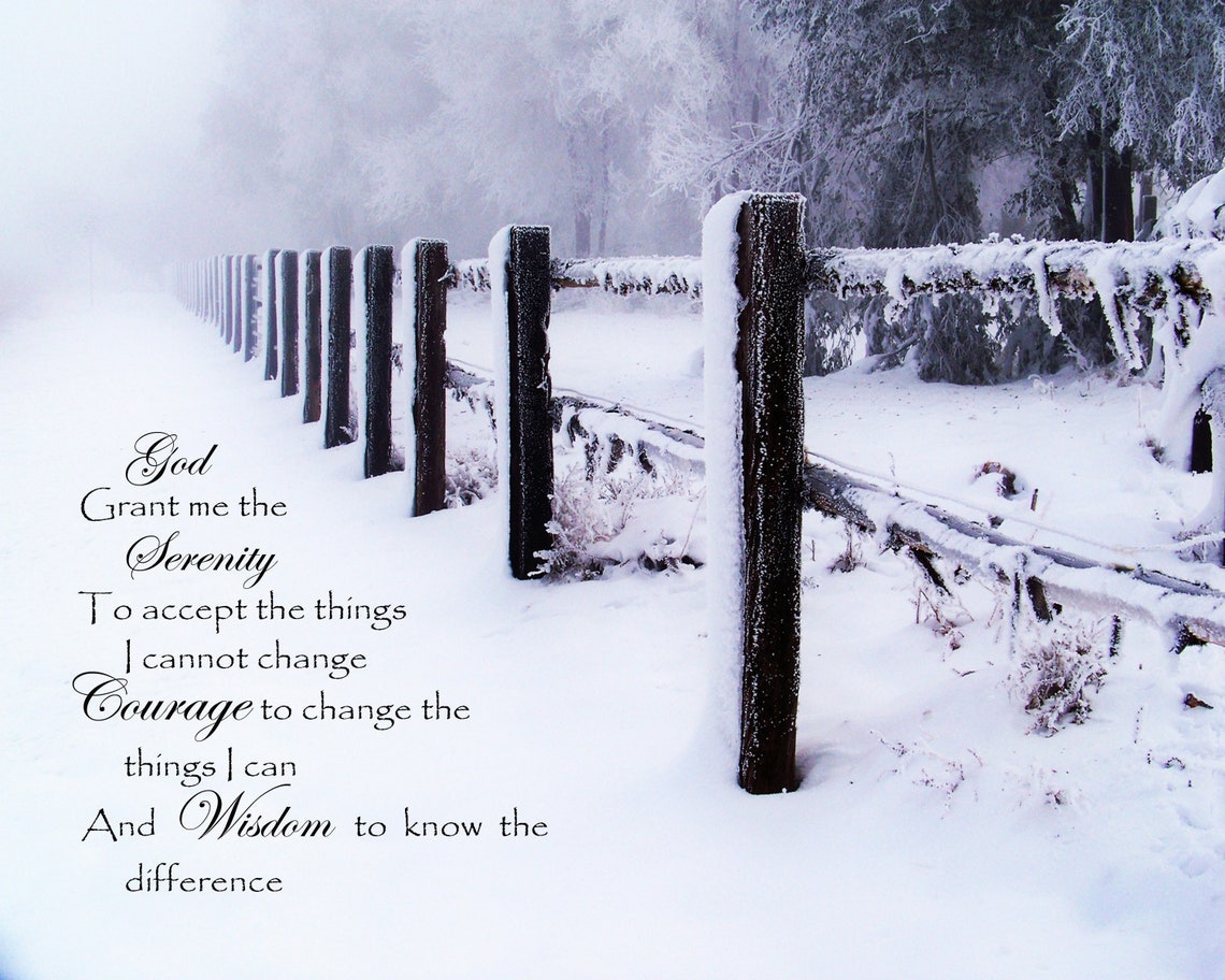 Serenity Prayer, Serenity, Poetry Print, Poetry Poster, Poetry Wall Art ...