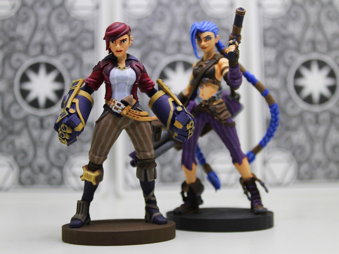 Arcane- Jinx and VII - League of Legends - Custom Collectible - Hand ...