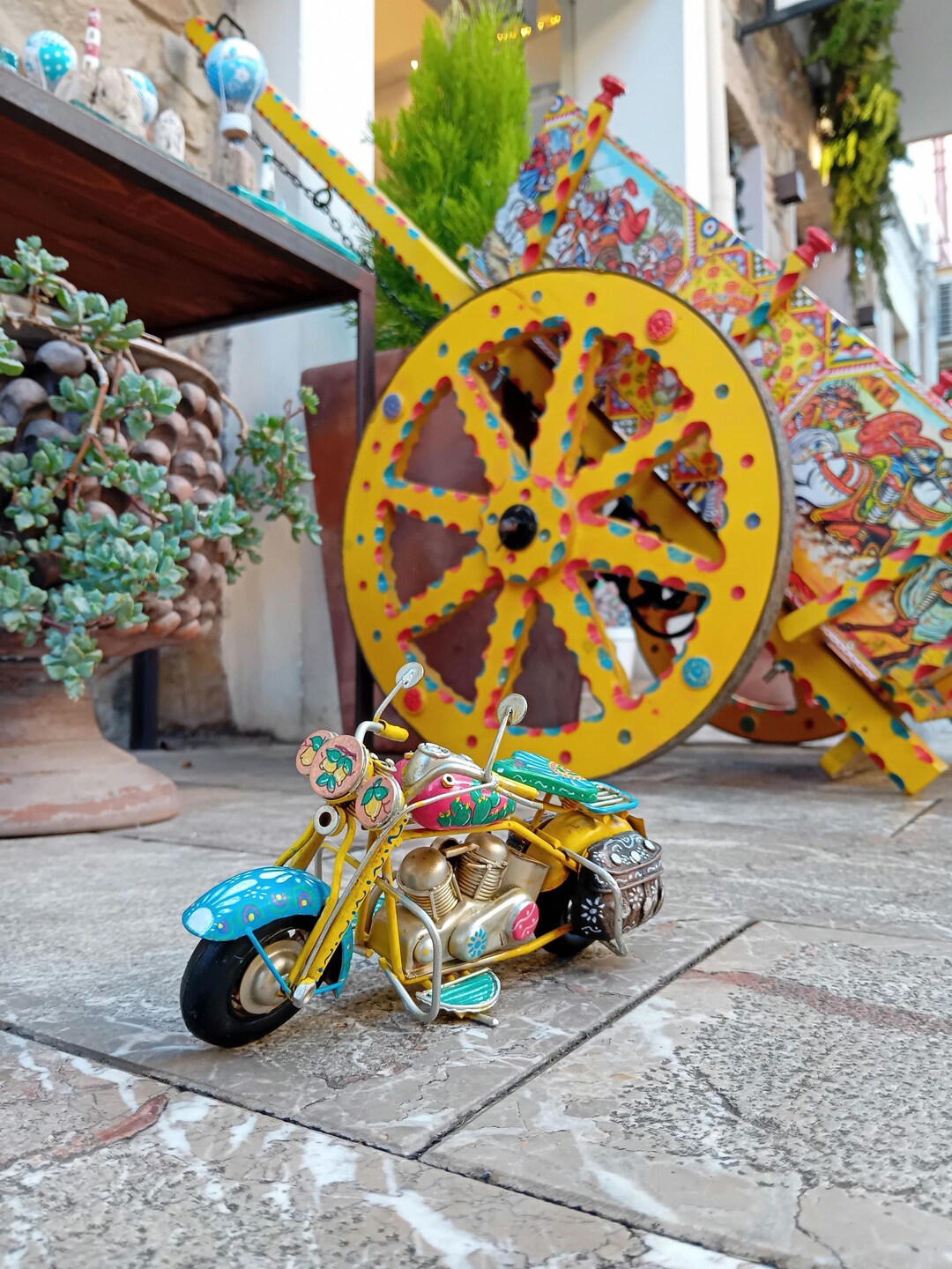 Motorcycle 18.5 Cm Decorated Miniatures Code 19 - Etsy