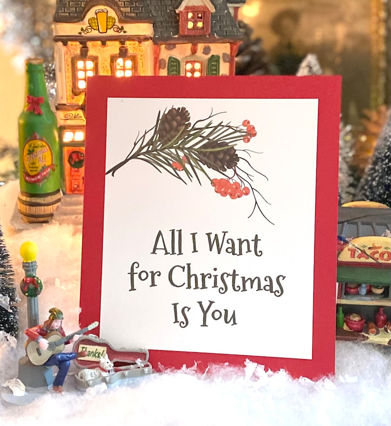 Custom Christmas Carol Table Number: Holiday Wedding or Corporate Party ...