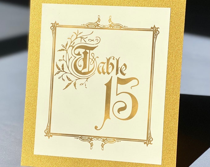 Fairy Tale Table Number: Fantasy Wedding, Shower, or Party Decor ...