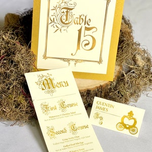 Fairy Tale Table Number for Fantasy Wedding or Party Decor, Great for ...