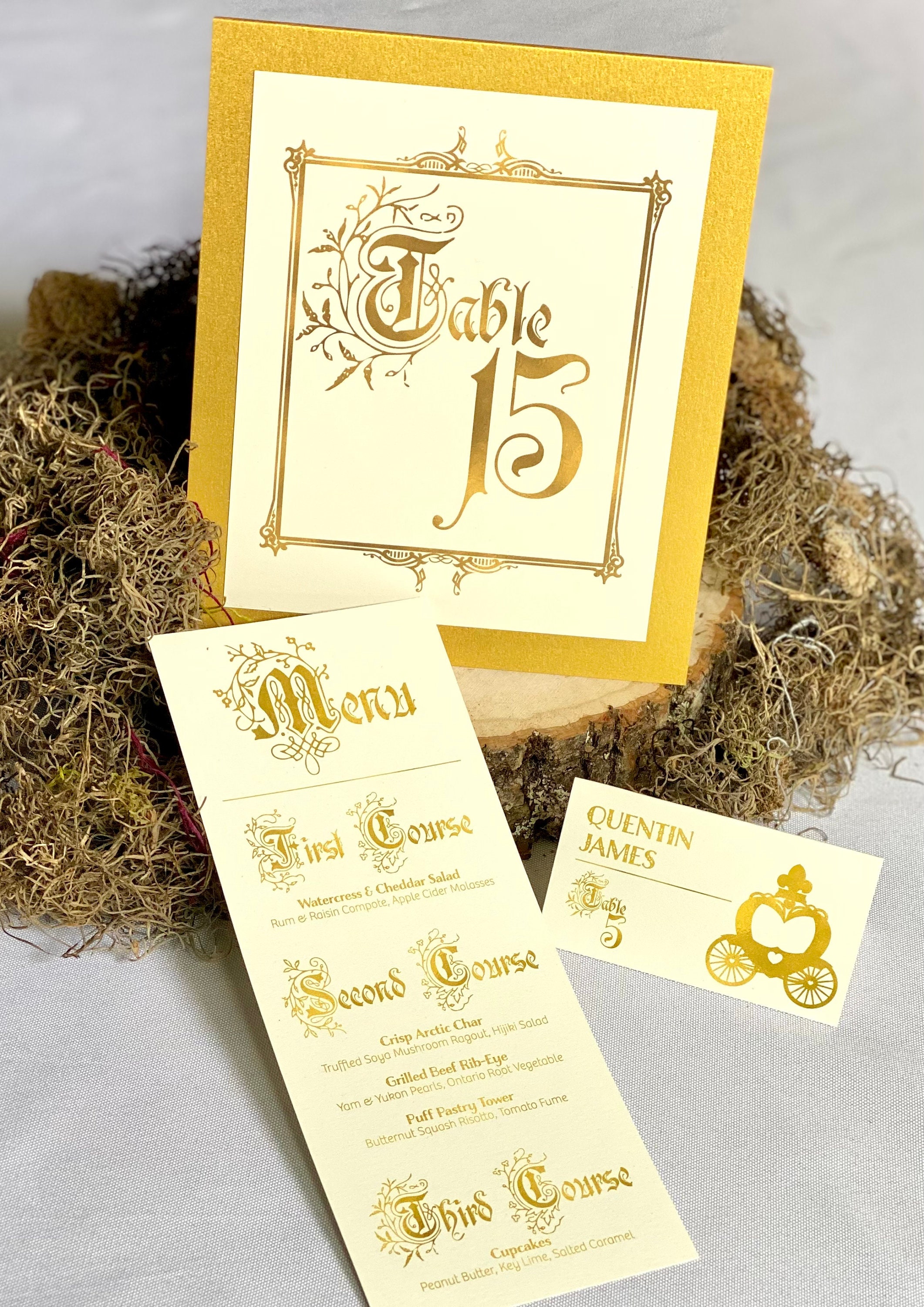 Fairy Tale Table Number: Fantasy Wedding, Shower, or Party Decor ...
