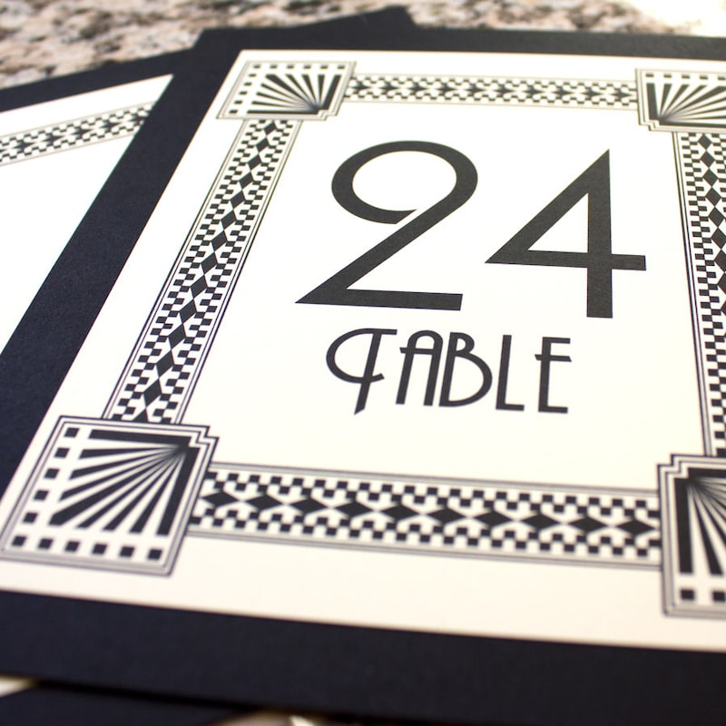 1920s Table Numbers - Etsy