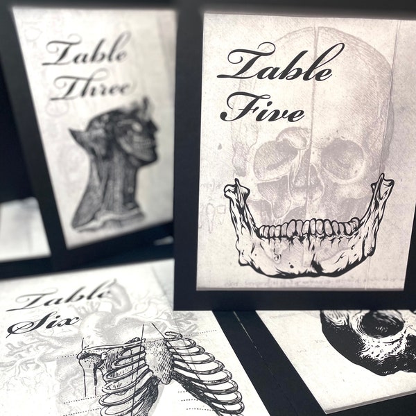 Spooky Table Numbers - Etsy