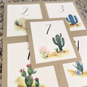 Cactus Table Number for Wedding Reception or Party Decoration, Perfect ...