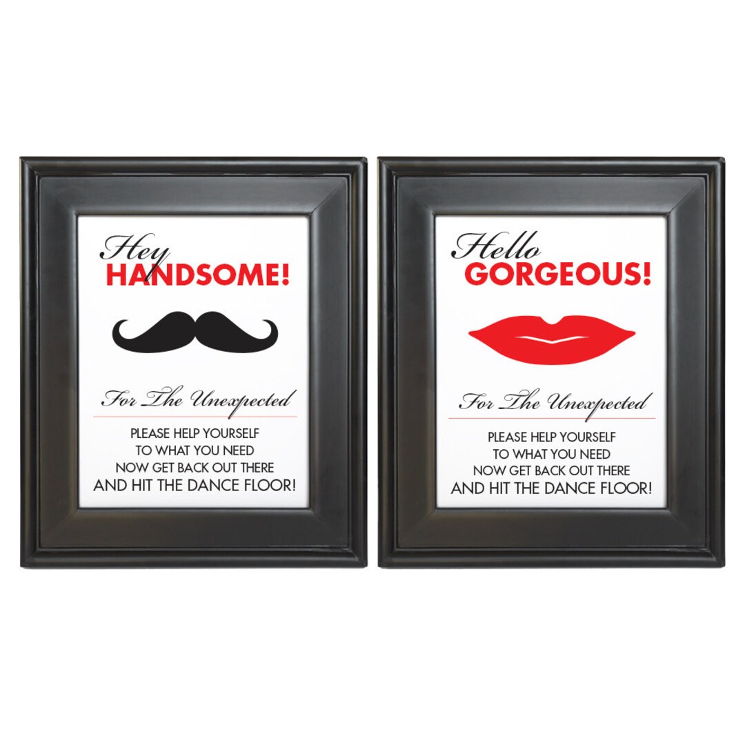 Restroom Sign Toiletries Basket Printable Reception Sign DIY You Print ...