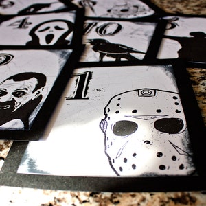 Halloween Monsters Table Number for Gothic Horror Themed Weddings or ...