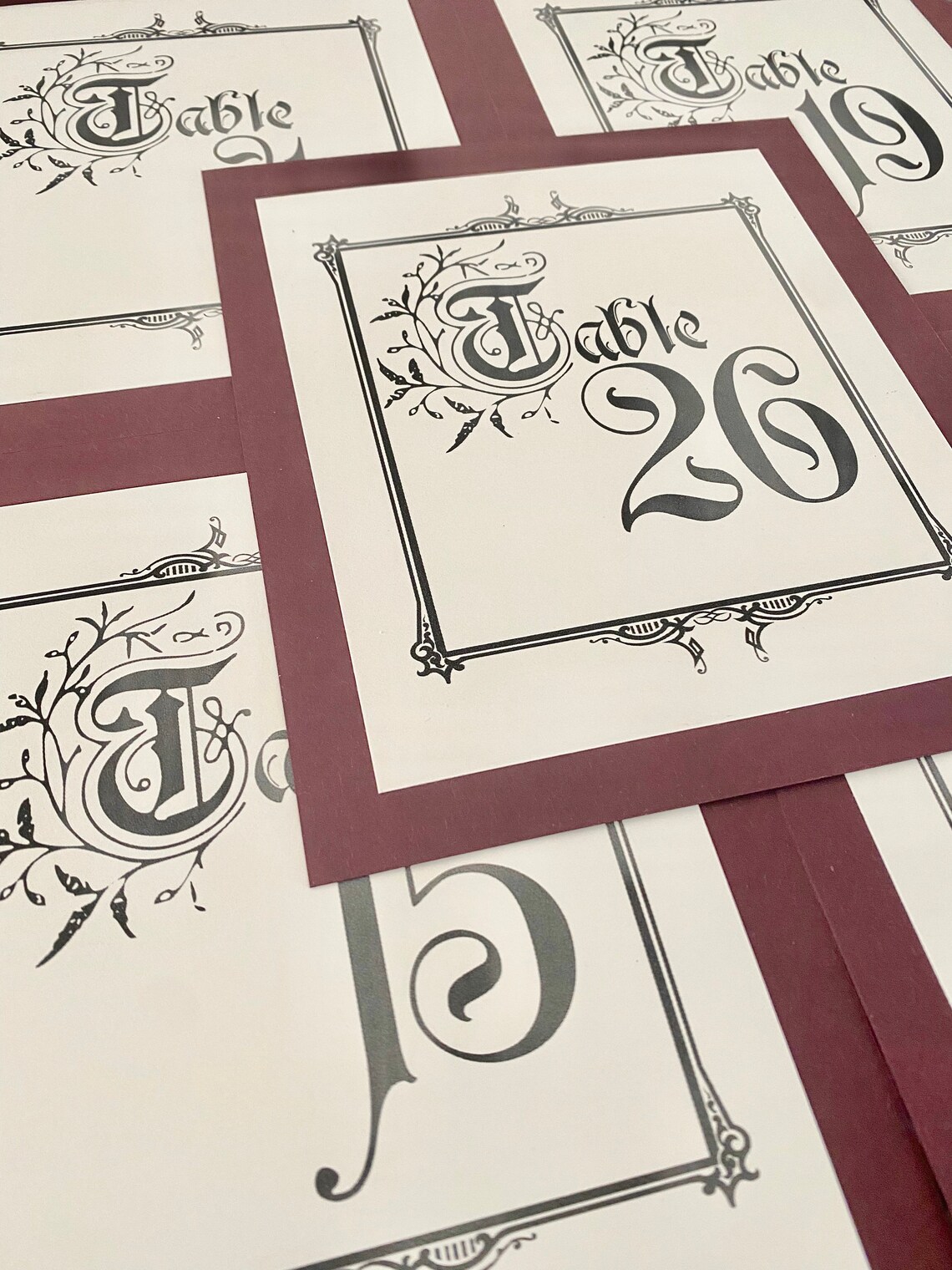 Fairy Tale Table Number: Fantasy Wedding, Shower, or Party Decor ...
