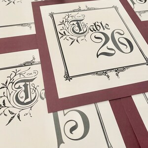 Fairy Tale Table Number for Fantasy Wedding or Party Decor, Great for ...