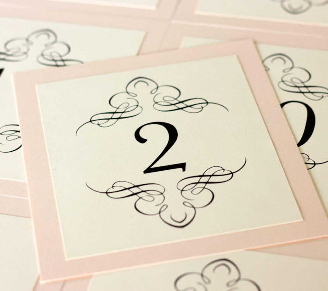 Art Nouveau Table Number: Custom Wedding, Roaring Twenties Decor ...