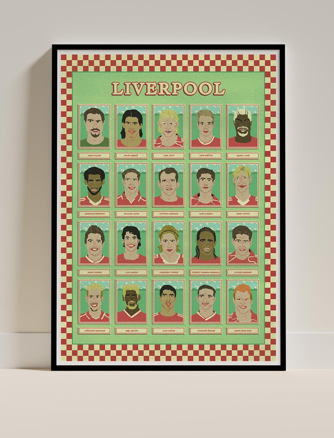 Liverpool Legends Print. Hand Drawn Football Poster - Etsy