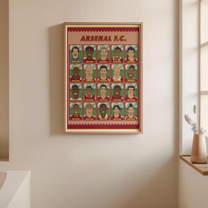Arsenal Legends Print. Hand Drawn Football Poster - Etsy