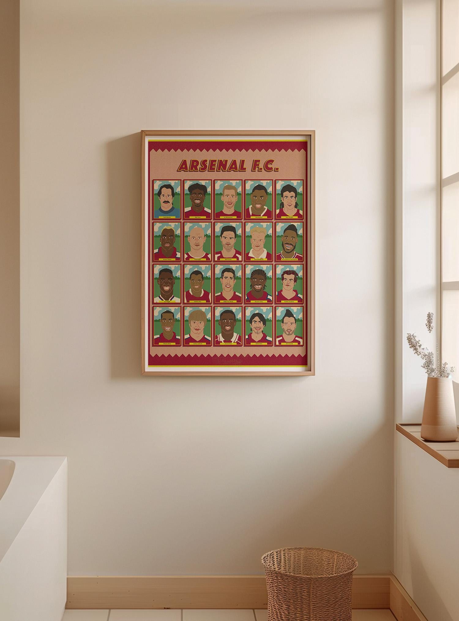 Arsenal Legends Print. Hand Drawn Football Poster - Etsy