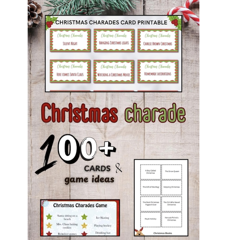 Ultimate Christmas Charades Game – Over 100 Hilarious Ideas & Printable ...