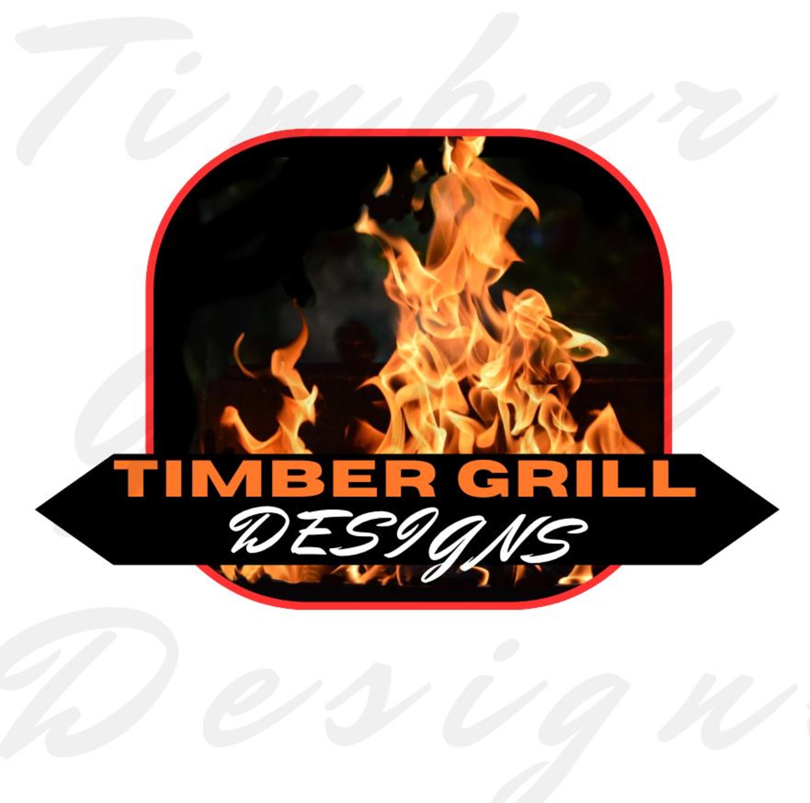 Timber Grill Designs Flame Logo - Etsy