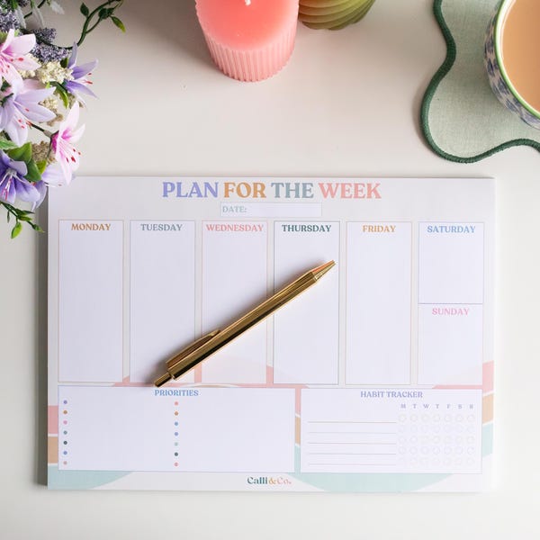 Weekly Planner Pad - Etsy