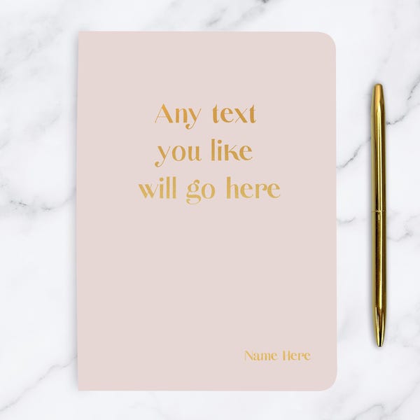 Personalised Notebook - Etsy UK