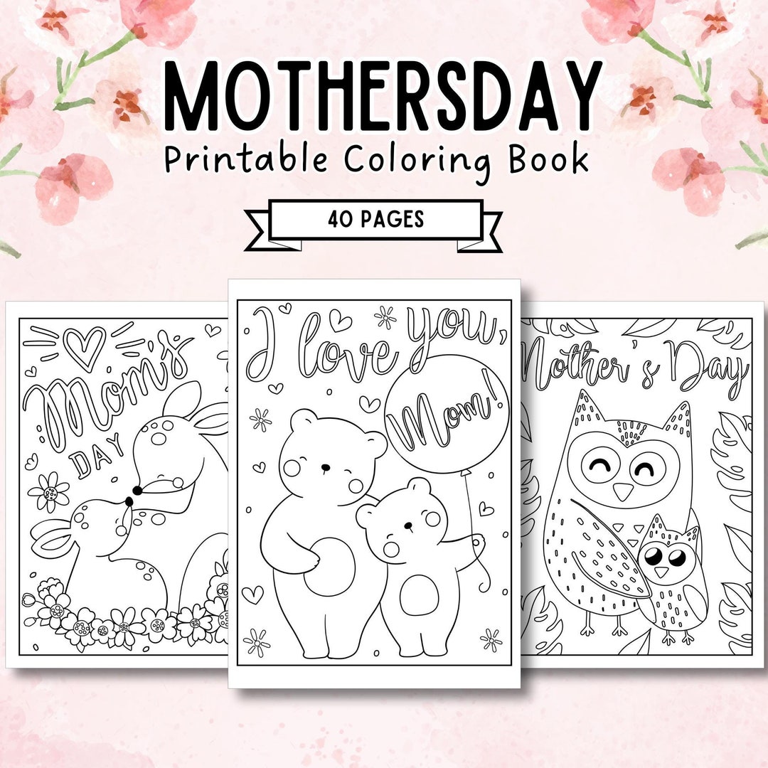Mothers Day Cute Coloring Pages, Best Mom Coloring Page, Coloring ...