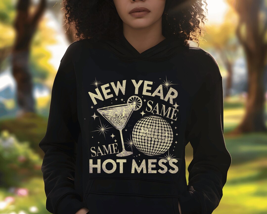 New Year Hot Mess PNG, Funny Drinking Martini Png, Alcohol New Year ...