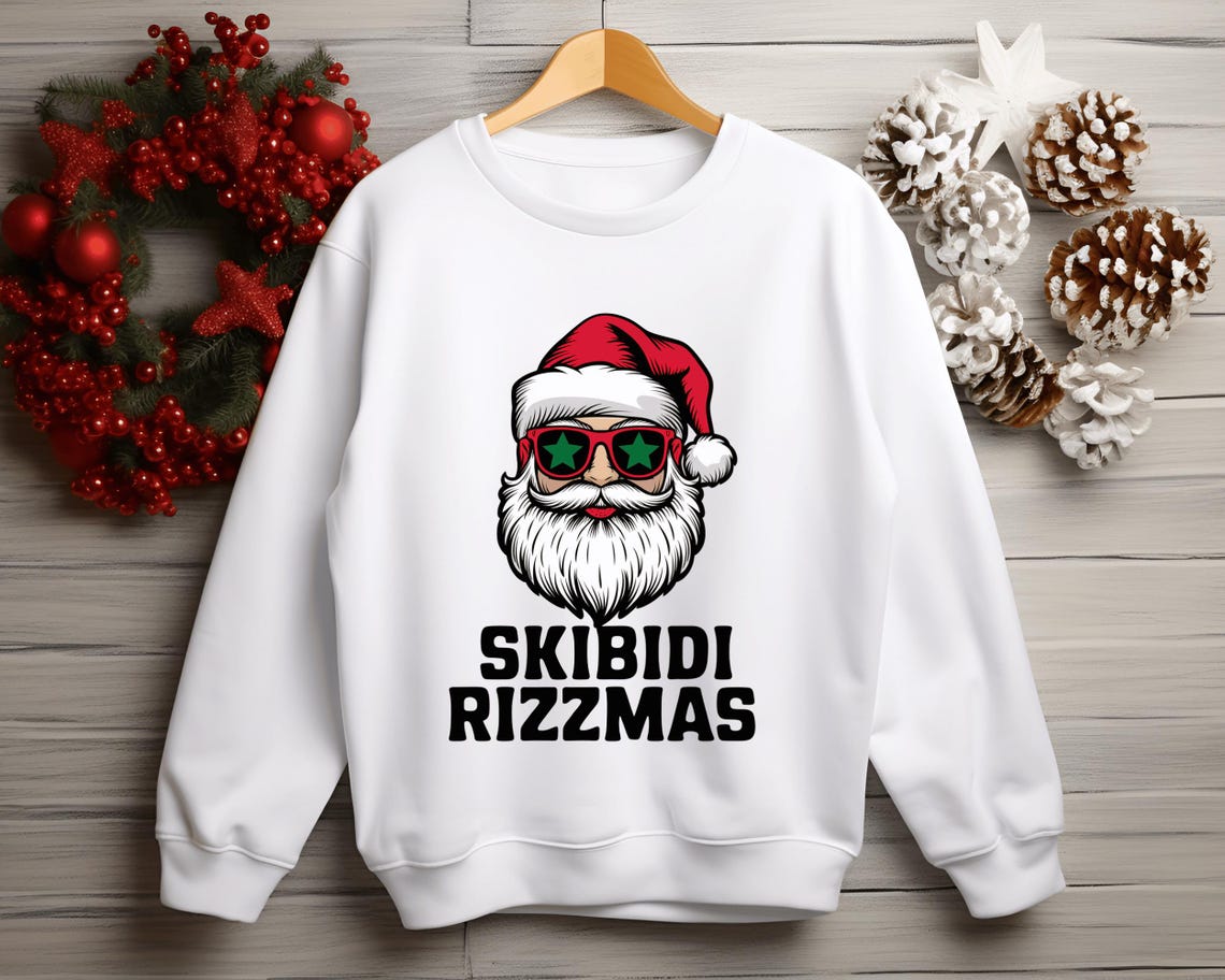 Skibidi Rizzmas PNG, Merry Rizzmas Png, Santa Bruh Christmas PNG, Rizz ...