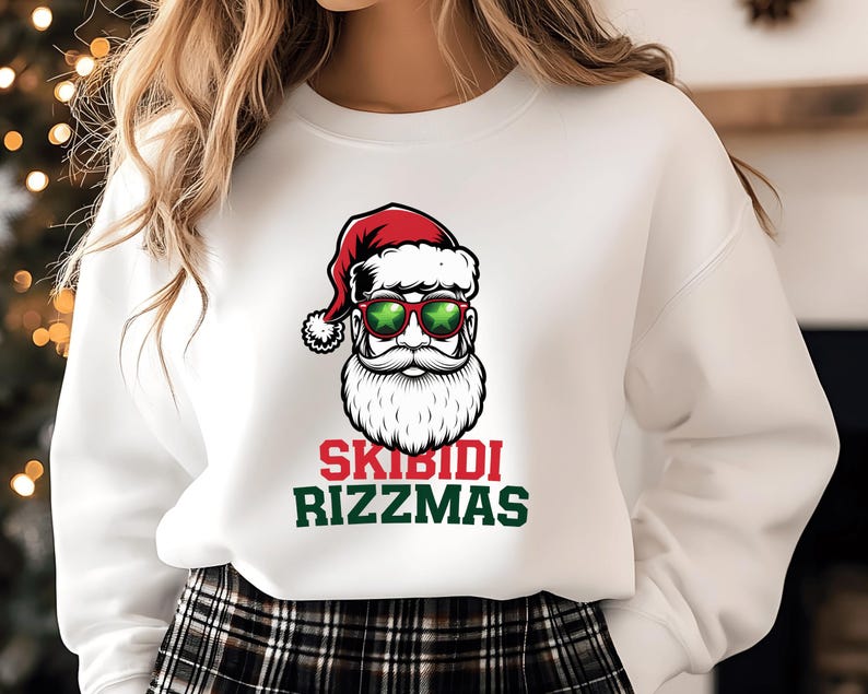 Skibidi Rizzmas PNG, Merry Rizzmas Png, Santa Bruh Christmas PNG, Rizz ...