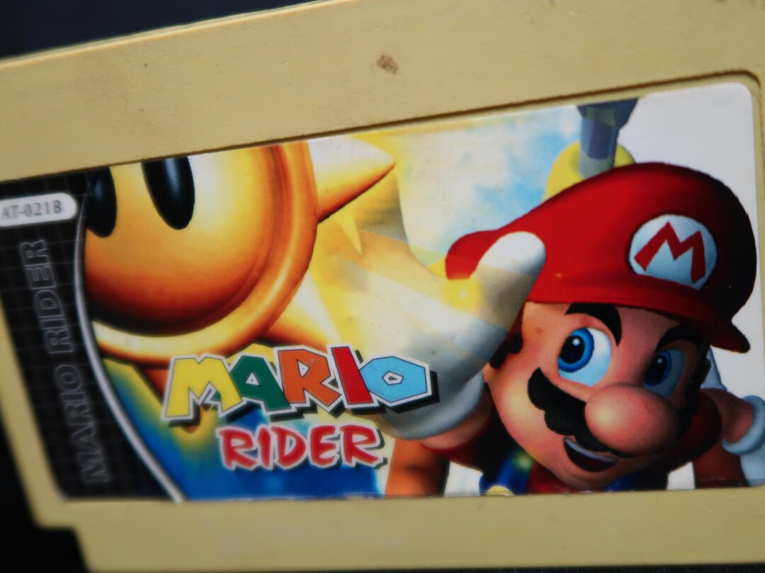 8 Bit Mario Rider Game Cartridge 2000s for Famiclone Console Famicom 60 ...