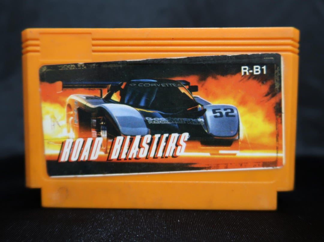 8 Bit Racing Road Blasters Game Cartridge 90s for Famiclone Console ...
