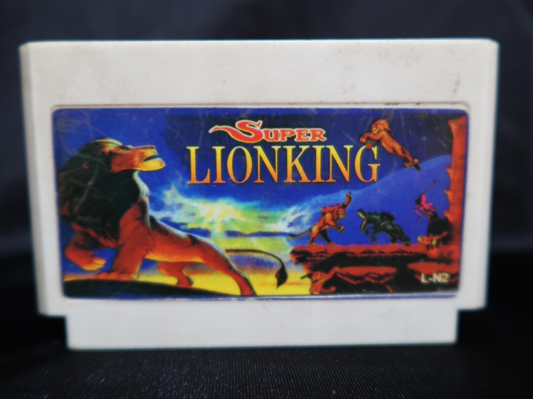 Rare 8 Bit Super Lion King Game Cartridge 90s for Famiclone Console ...