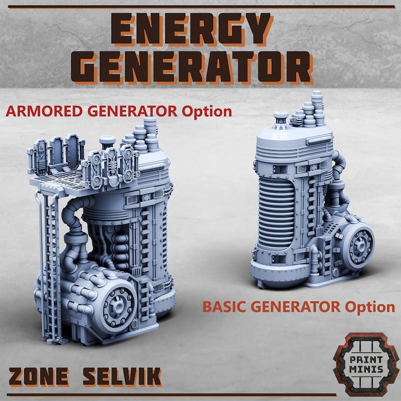 Energy Generator - Zone Selvik | 3D Printed Terrain by Print Minis ...