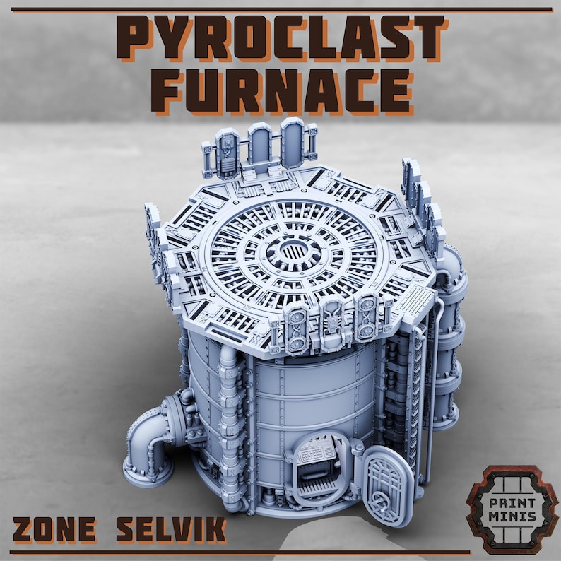 Pyroclast Furnace | 3D Printed Terrain by Print Minis | Abs-like Resin ...