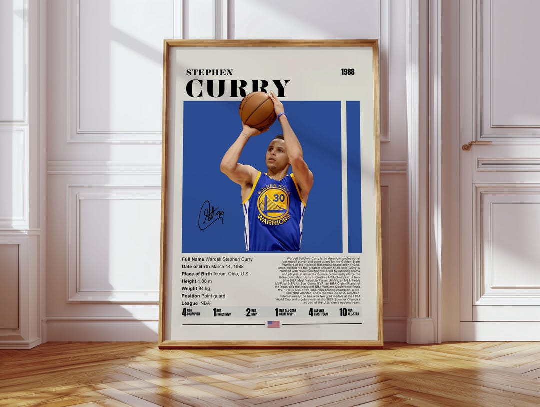 Stephen Curry Poster | Stephen Curry Print, Golden State Warriors ...