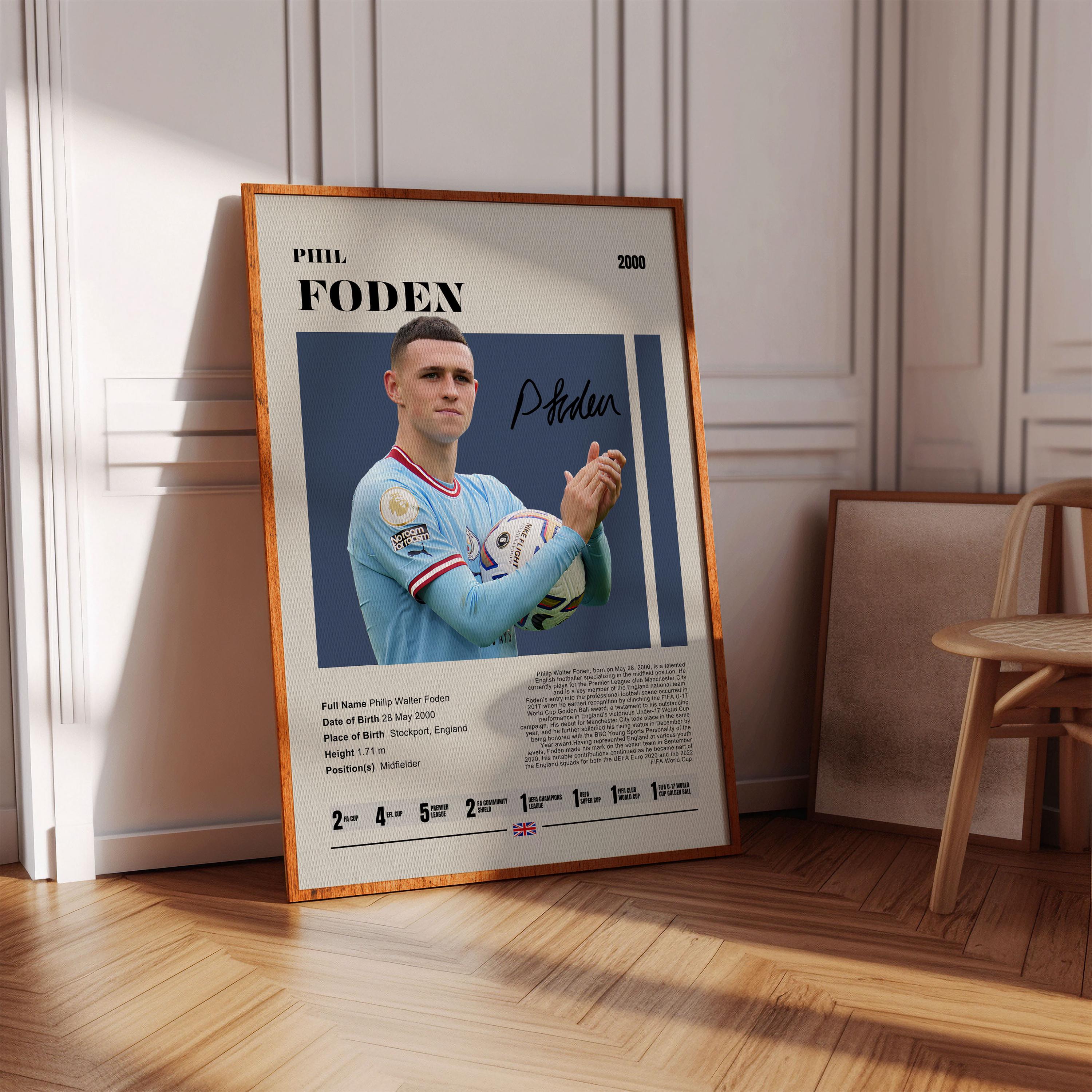 Phil Foden, Manchester City, Sports Poster, High Resolution, Soccer Fan ...