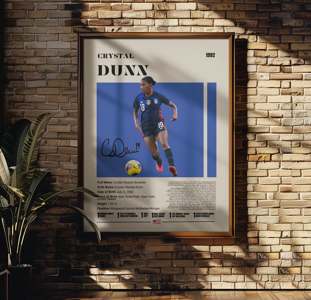 Crystal Dunn Poster, USWNT Poster, Portland Thorns Poster, Sports ...
