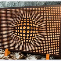 3D Optical Illusion Tumbling Block End Grain Cutting Board - Etsy