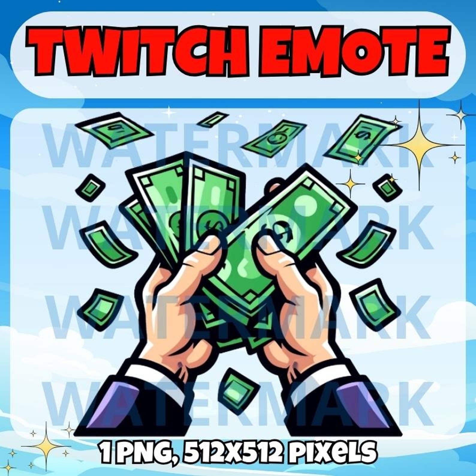 Rich Meme Twitch Emote Funny Emote for Twitch Discord Youtube Kick ...