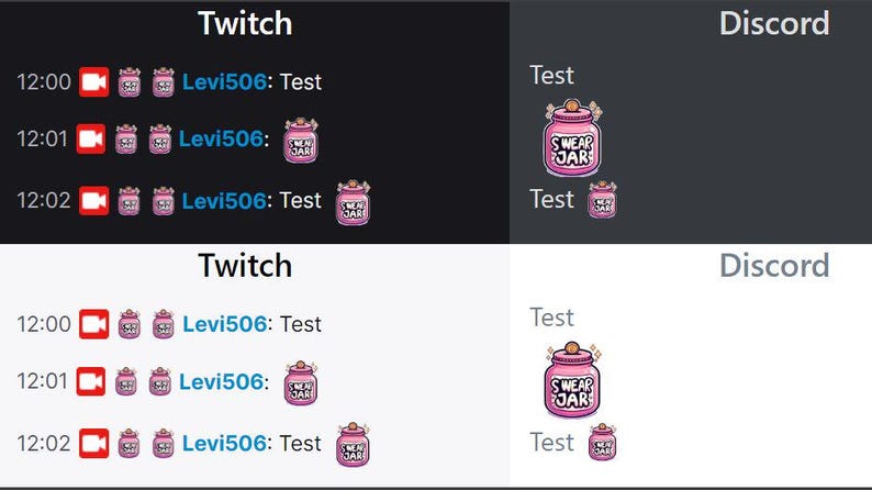 Pink Swear Jar Twitch Emote, Channel Points, Sub Badge or Bit Graphics ...