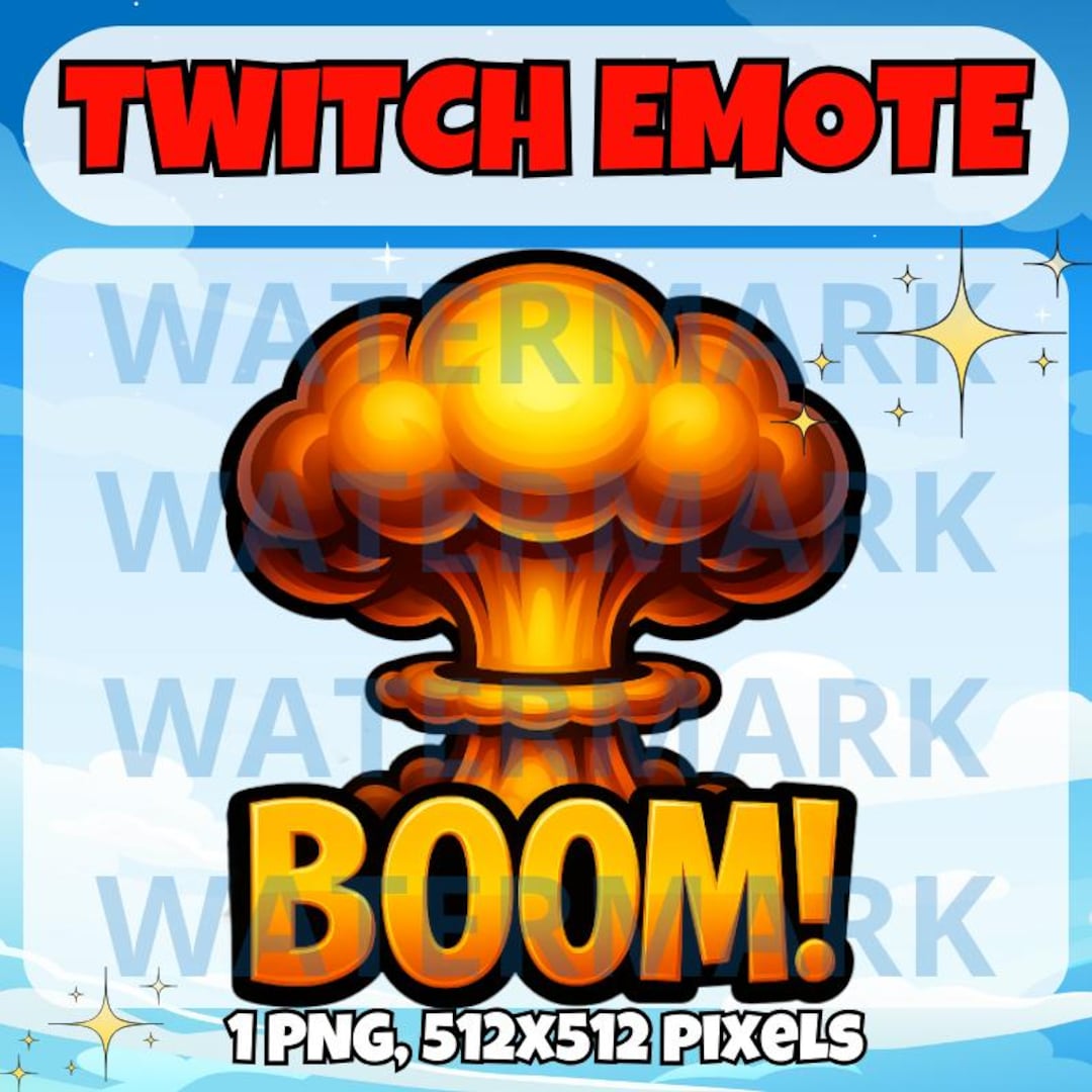Atomic Bomb Twitch Emote - Funny Emote for Twitch Discord Youtube Kick ...