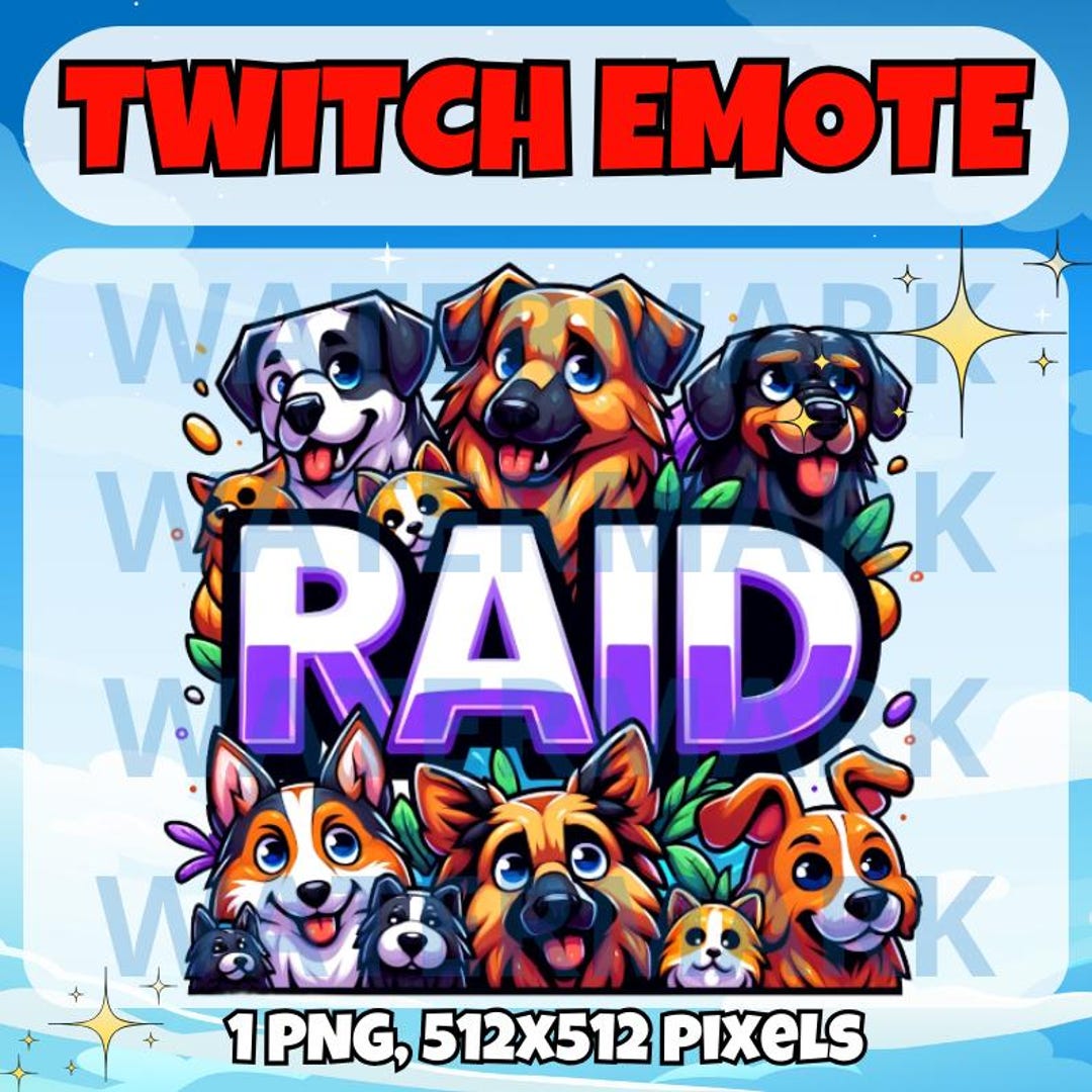 Raid Twitch Emote - Funny Emote for Twitch Discord Youtube Kick Streams ...