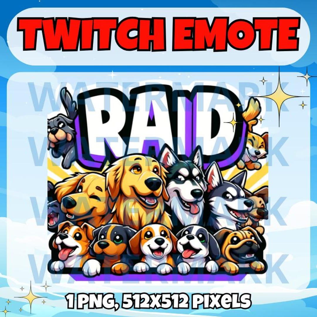 Raid Twitch Emote - Funny Emote for Twitch Discord Youtube Kick Streams ...