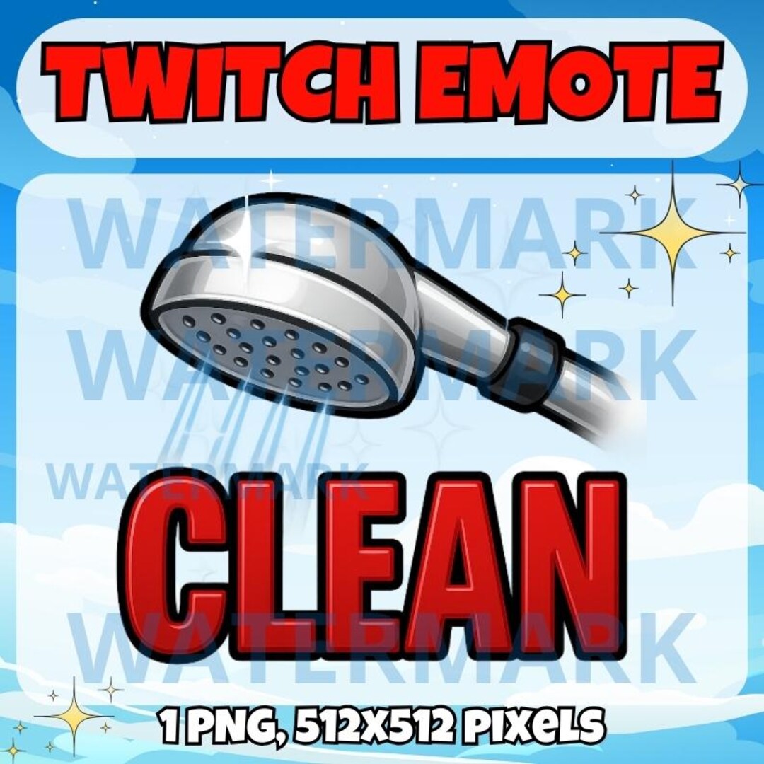 Clean Twitch Emote - Funny Emote for Twitch Discord Youtube Tiktok ...