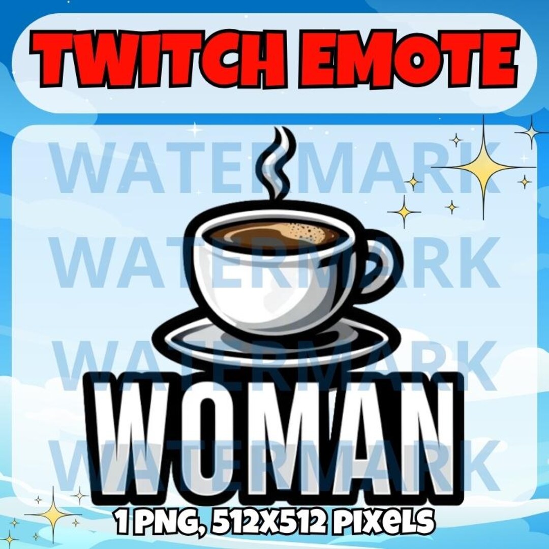 Woman Coffee Meme Twitch Emote - Funny Emote for Twitch Discord Youtube ...