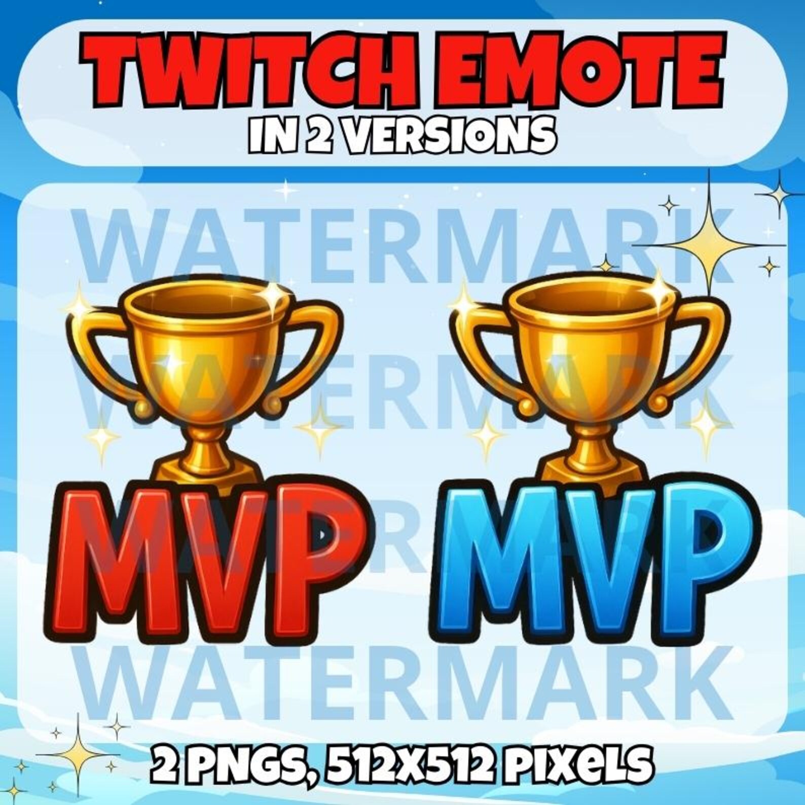 MVP Twitch Emote - Funny Emote for Twitch Discord Youtube Kick Tiktok ...