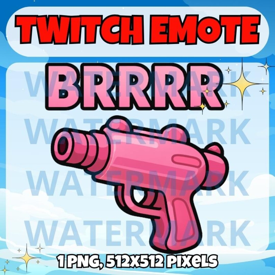 Pink Brrr Twitch Emote - Funny Emote for Twitch Discord Youtube Tiktok ...